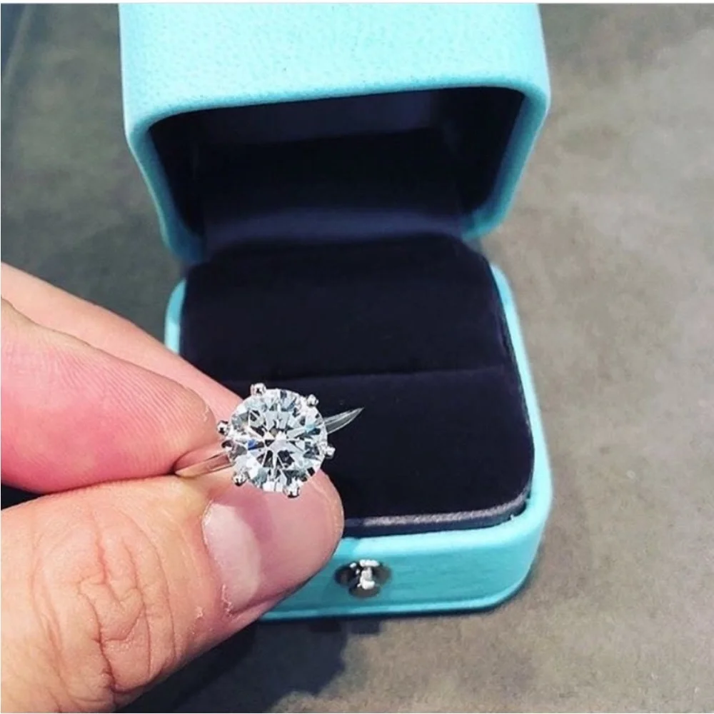 Tiffany & Co. | Jewelry | New Tiffany Logo Vegan Leather Teal Ring Box ...